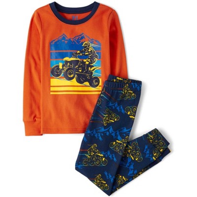 The Children's Place Boys Long Sleeve ATV Snug Fit Cotton Pajamas Blue ...