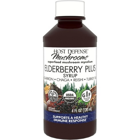 Host Defense Elderberry Plus Syrup - Immune & Respiratory Support - 4 ...