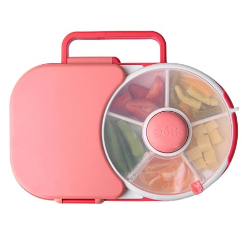 Gobe Kids' Bento Style Lunchbox With Snack Spinner - Watermelon Pink ...