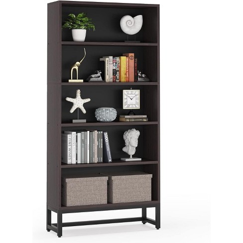 Tribesigns 70.8” Tall 5-tier Freestanding Bookshelf, Brown : Target