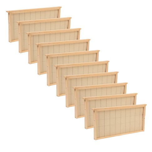 Lehman's Beekeeping Beehive Frame, Wired Beeswax Foundation, Deep ...