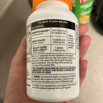 Psyllium Fiber Supplement Capsules - 160ct - Up&up™ : Target