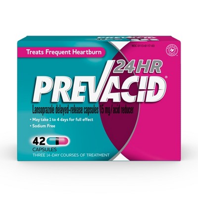 Prevacid 24 Hr Lansoprazole Acid Reducer Delayed-release 15 Mg- Ppi For ...