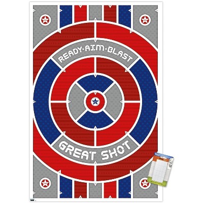 Trends International Toy Gun - Target Unframed Wall Poster Print White ...