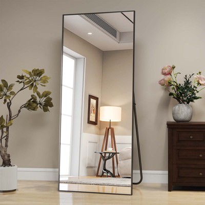 BEAUTYPEAK Rectangle Full Length Mirrors 71"x26",Black : Target
