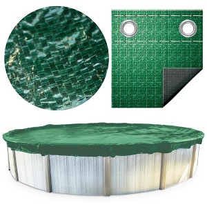 Swimline Hydrotools Supreme Guard Winter Cover for 16x28 Ft Above ...