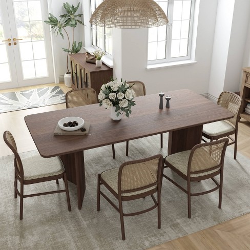 Dovelina 67" Rectangle Dining Table For 6 - Mid-century Modern ...
