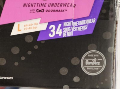 Pampers Ninjamas Nighttime Bedwetting Underwear Boy - Size L/xl - 34ct ...