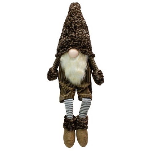 Northlight Sitting Christmas Gnome With Striped Dangling Legs - 34 ...