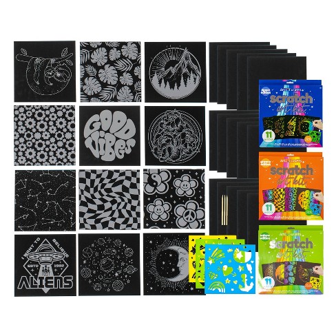 Art 101 Scratch Art Kit 3-pack : Target