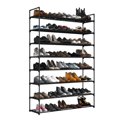 Home-Complete 8-Tier Shoe Rack for 40 Pairs, Black : Target