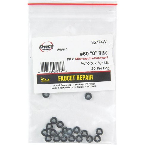 Danco 1/4 In. D X 0.12 In. D Rubber O-ring 20 Pk : Target