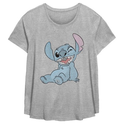 Women's Lilo & Stitch Halftone Smile T-shirt : Target