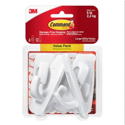 Command Strips Small Sized Designer Hooks White : Target
