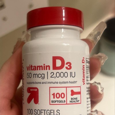 Vitamin D3 2000 Iu (50 Mcg) Bone Health And Immune Support Softgels ...