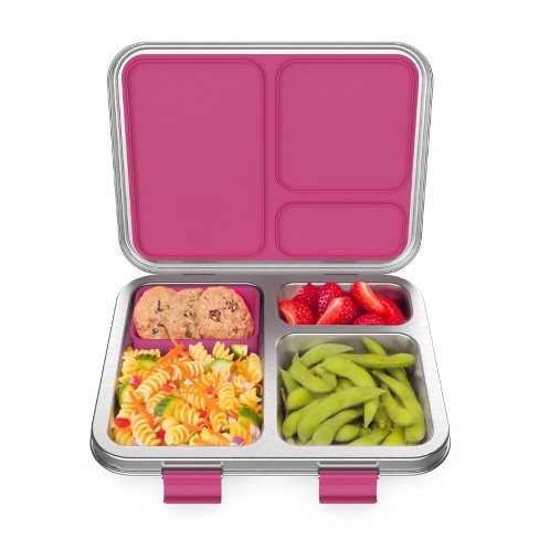 Bentgo Kids' Stainless Steel Leakproof 3 Compartments Bento-style Lunch ...