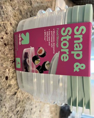 Snap & Store Small Rectangle Food Storage Containers - 16 Fl Oz/4ct ...