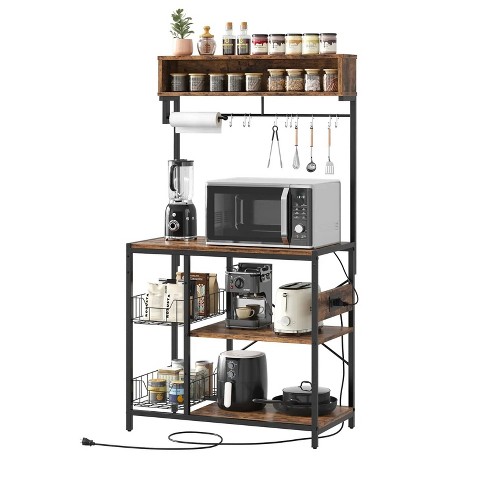 Bestier Bakers Rack With Power Outlet : Target