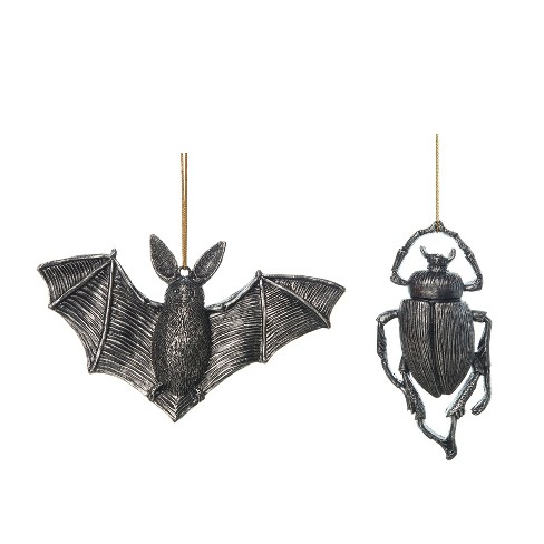 Gallerie Ii Beetle & Bat Halloween Tree Ornaments, Set Of 2 : Target