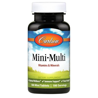 Carlson - Mini-multi, Small Multivitamin Tablets, Vitamins & Minerals ...