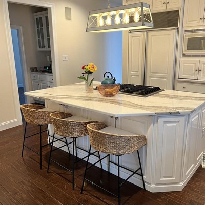 Landis Woven Backed Counter Height Barstool With Cushion - Threshold ...