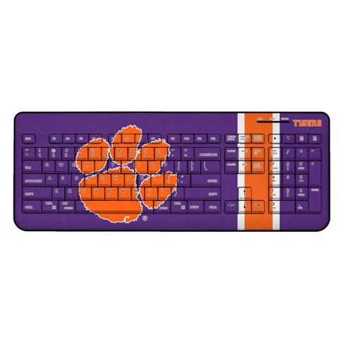 Keyscaper Clemson Tigers Stripe Wireless Usb Keyboard : Target