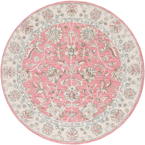 Glamour Glm628 Hand Tufted Area Rug - Pink/beige - 6' Round - Safavieh ...