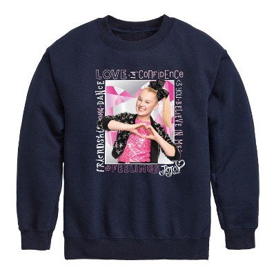 Boys' JoJo Siwa #Feeling Graphic Long Sleeve Fleece Sweatshirt - Navy ...