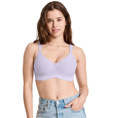 Jockey Women's Cooling Cotton Blend Wirefree Full Coverage Molded Cup Bra 38d Violet Veil : Target