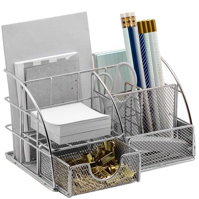 Mesh Medium Desktop Organizer Silver - Brightroom™ : Target