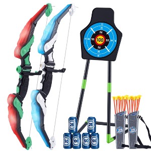 Kids LED Bow and Arrow Set 2 Pack with 20 Suction Cup Arrows and ...