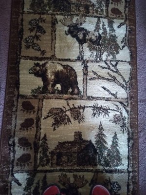 Masada Rugs Cabin Style Area Rug Runner 2 Feet 2 Inch X 7 Feet 2 Inch ...