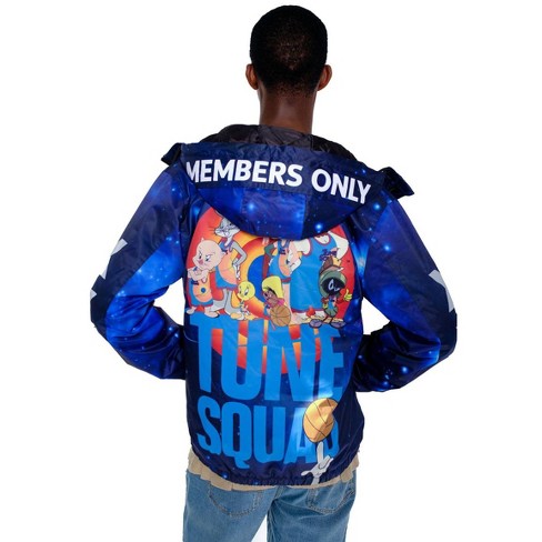 Members Only Men's Spacejam Galaxy Midweight Jacket- Navy - Medium : Target