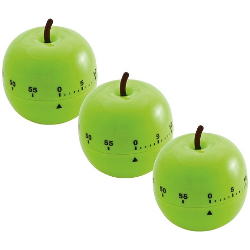 Baumgartens Apple-shaped Timer, Green, Pack Of 3 : Target