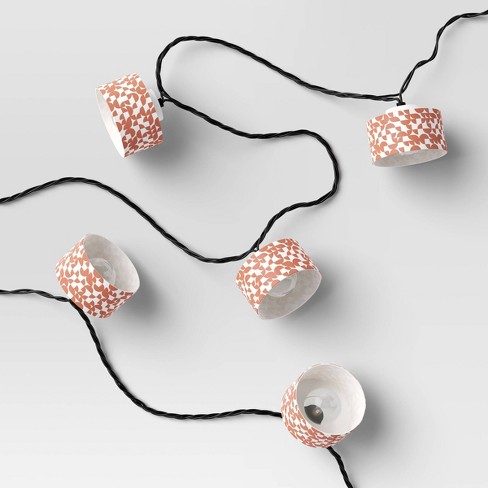 10ct Led Brown Printed Geo Shades Indoor Outdoor Orb And Globe String ...