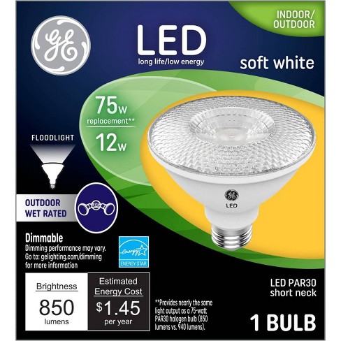 Ge 75w Par30 Led Light Bulbs Soft White: Outdoor Floodlight, 850 Lumens ...
