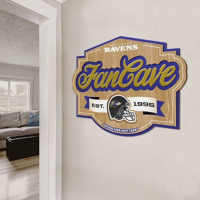 Nfl Baltimore Ravens Fan Cave Sign : Target