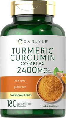 Carlyle Turmeric Curcumin Supplement 2400mg | 180 Capsules : Target