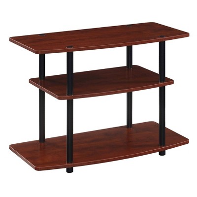 Designs2go 3 Tier Tv Stand For Tvs Up To 32" Cherry/black - Breighton ...