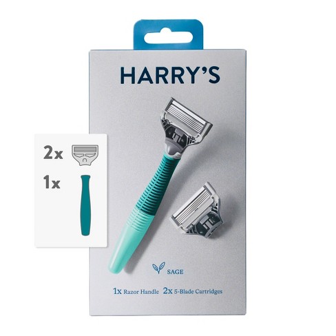 Harry's 5-blade Men's Razor - 1 Razor Handle + 2 Razor Blade Refills ...
