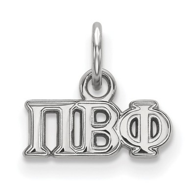 Black Bow Jewelry Sterling Silver Pi Beta Phi Greek Life Extra Small ...