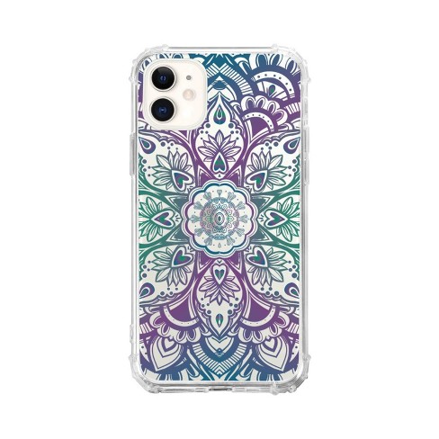 Otm Essentials Apple Iphone 11/xr Tough Edge Geometrics & Patterns Clear Case - Mandala Heart ...