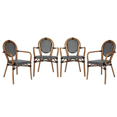 Flash Furniture 4 Pack Lourdes Indoor/outdoor Commercial Thonet Bistro ...