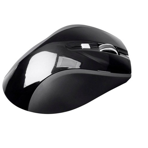 Monoprice Select Wireless Ergonomic Mouse - Black - Ideal For Work ...