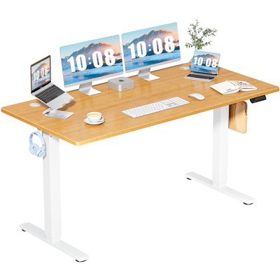 Costway Electric Standing Desk Height Adjustable Sit To Stand Computer ...