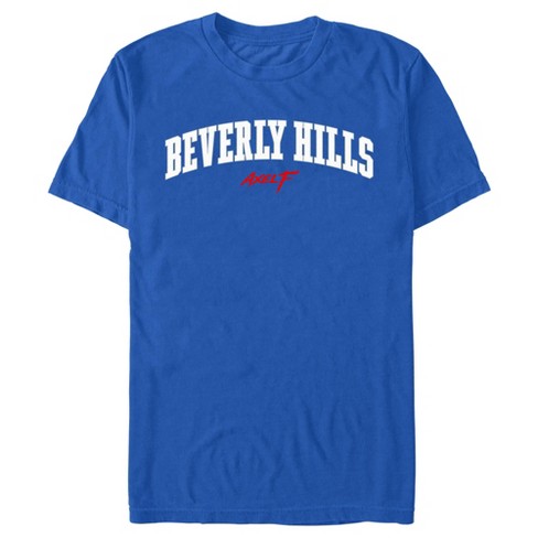 Men's Beverly Hills Cop: Axel F Classic White Logo T-shirt - Royal Blue ...