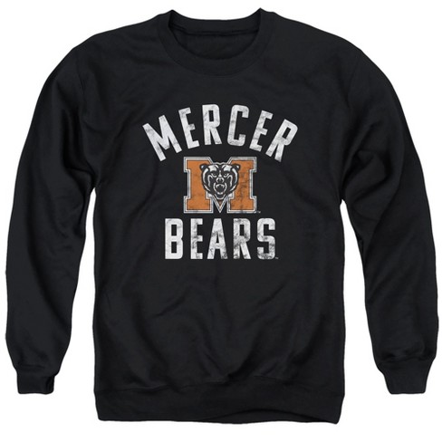 Mercer University Official Bears Logo Adult Crewneck Sweatshirt, Black ...