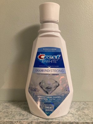 Crest 3D White Strength Whitening Mouthwash - Alcohol Free - Contains ...