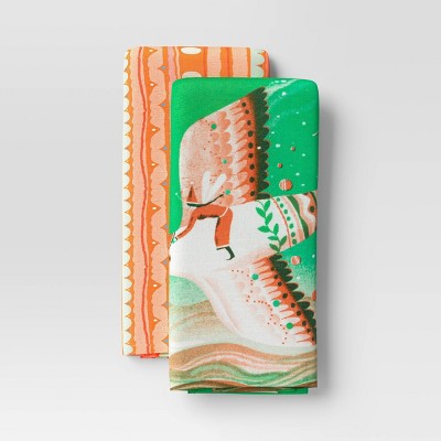 Brandclub - 2pc Lisk Feng Christmas Design Kitchen Towel - Wondershop™