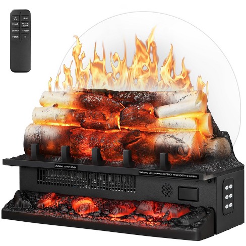 R.w.flame 20"electric Fireplace Log Heater With Crackling Sound Effect ...